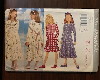 Simplicity 1627 Pattern UNCUT Little Girl's Cap Sleeve Top With Back ...