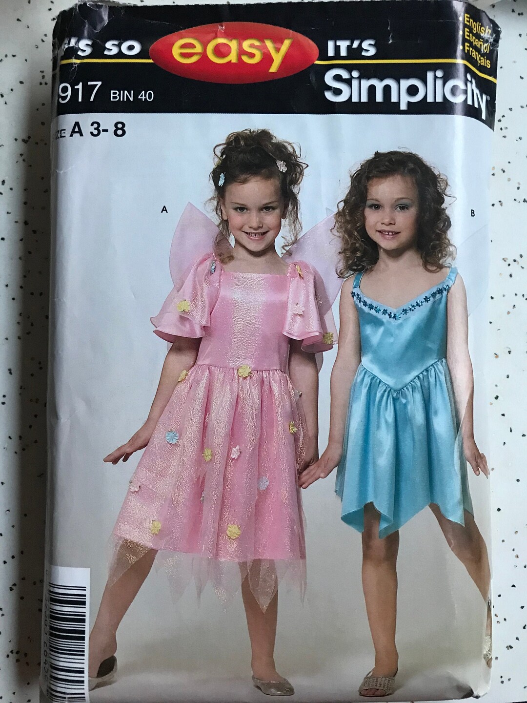 Simplicity 4917 Pattern CUT Complete Easy Girl's Fairy Costume ...