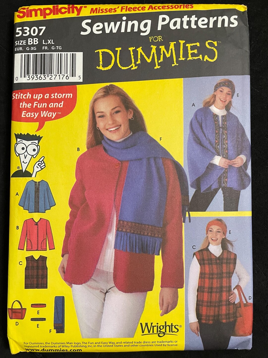 Simplicity 5307 Pattern UNCUT Vintage 2000s Sewing Patterns for Dummies ...