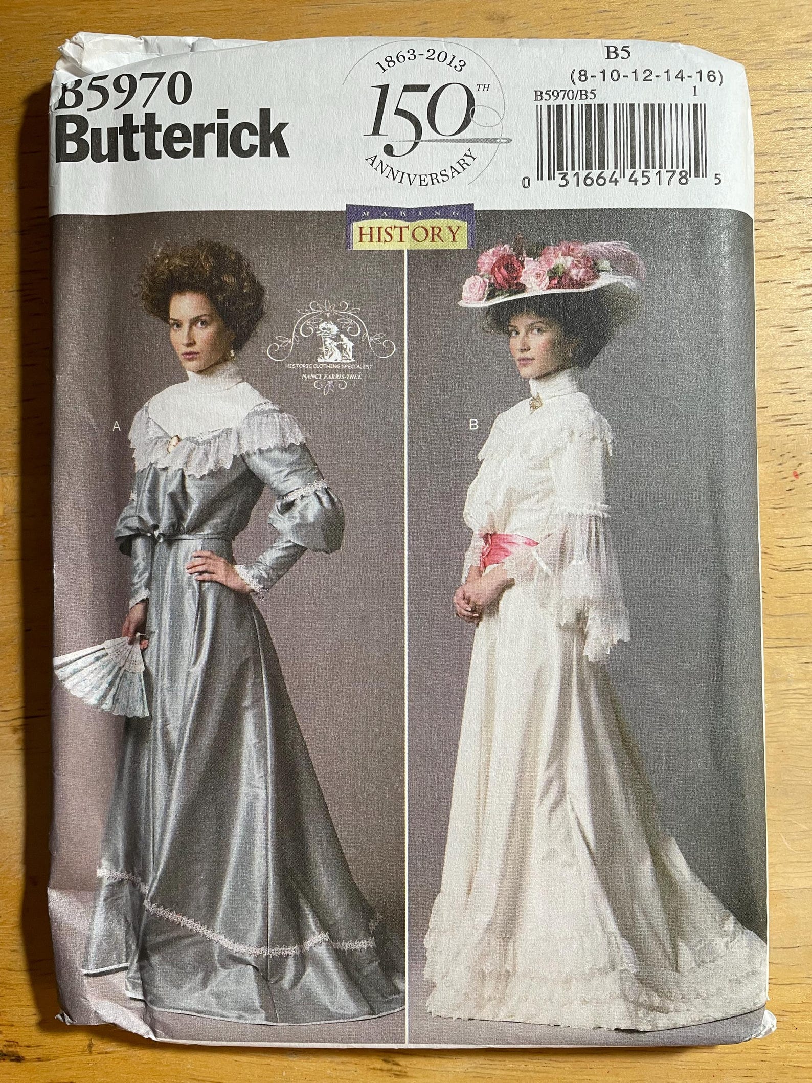 Butterick B5970 5970 Pattern UNCUT Making History Historic Clothing ...
