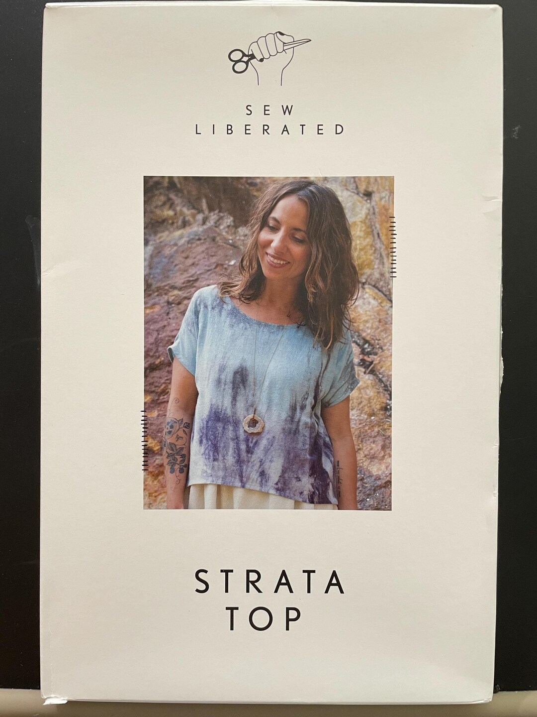 Sew Liberated Strata Top Pattern UNCUT Easy Beginners Curved Hem Short ...