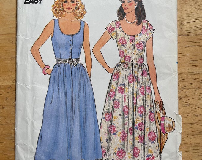 Butterick 3227 Pattern UNCUT Fast Easy Fit Flare Scoop Neck Sundress ...