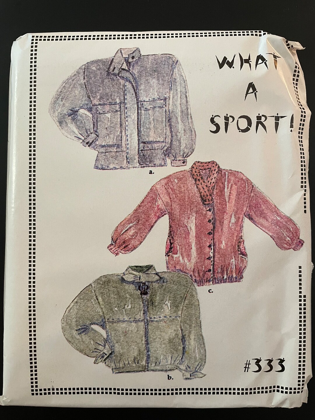 What A Sport 333 Pattern UNCUT Vintage Lois Ericson Linda Wakefield ...