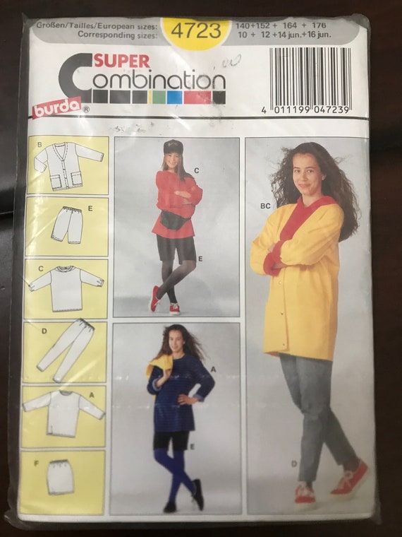 Burda 4723 Pattern UNCUT Super Combination Cardigan Style - Etsy