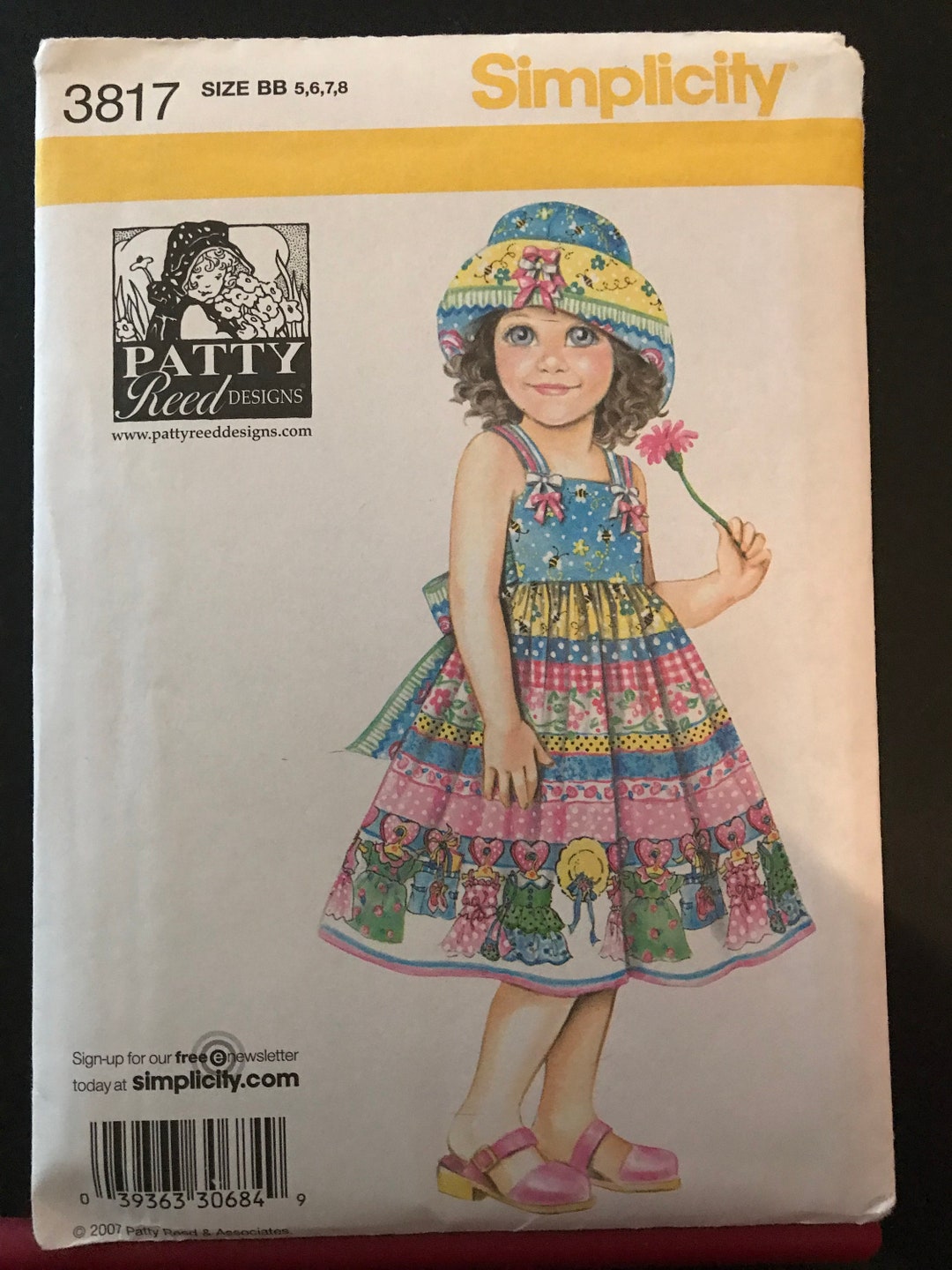 Simplicity 3817 Pattern UNCUT Patty Reed Designs Little Girl's ...