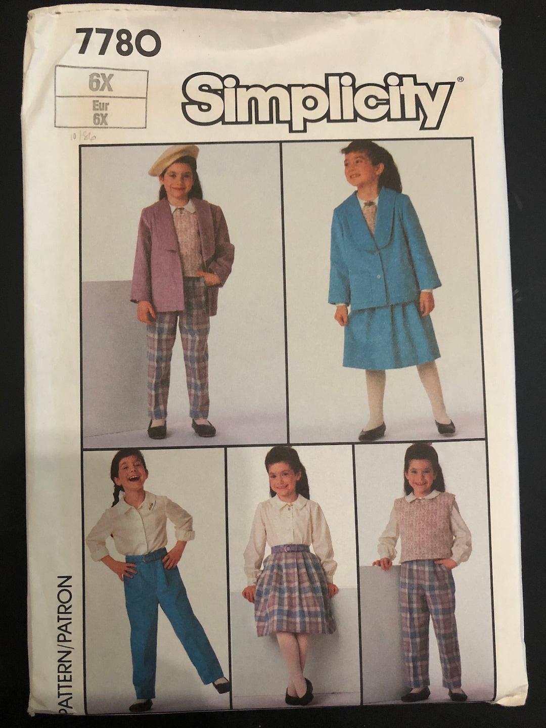 Simplicity 7780 Pattern UNCUT Little Girls 1980s Preppy Separates ...