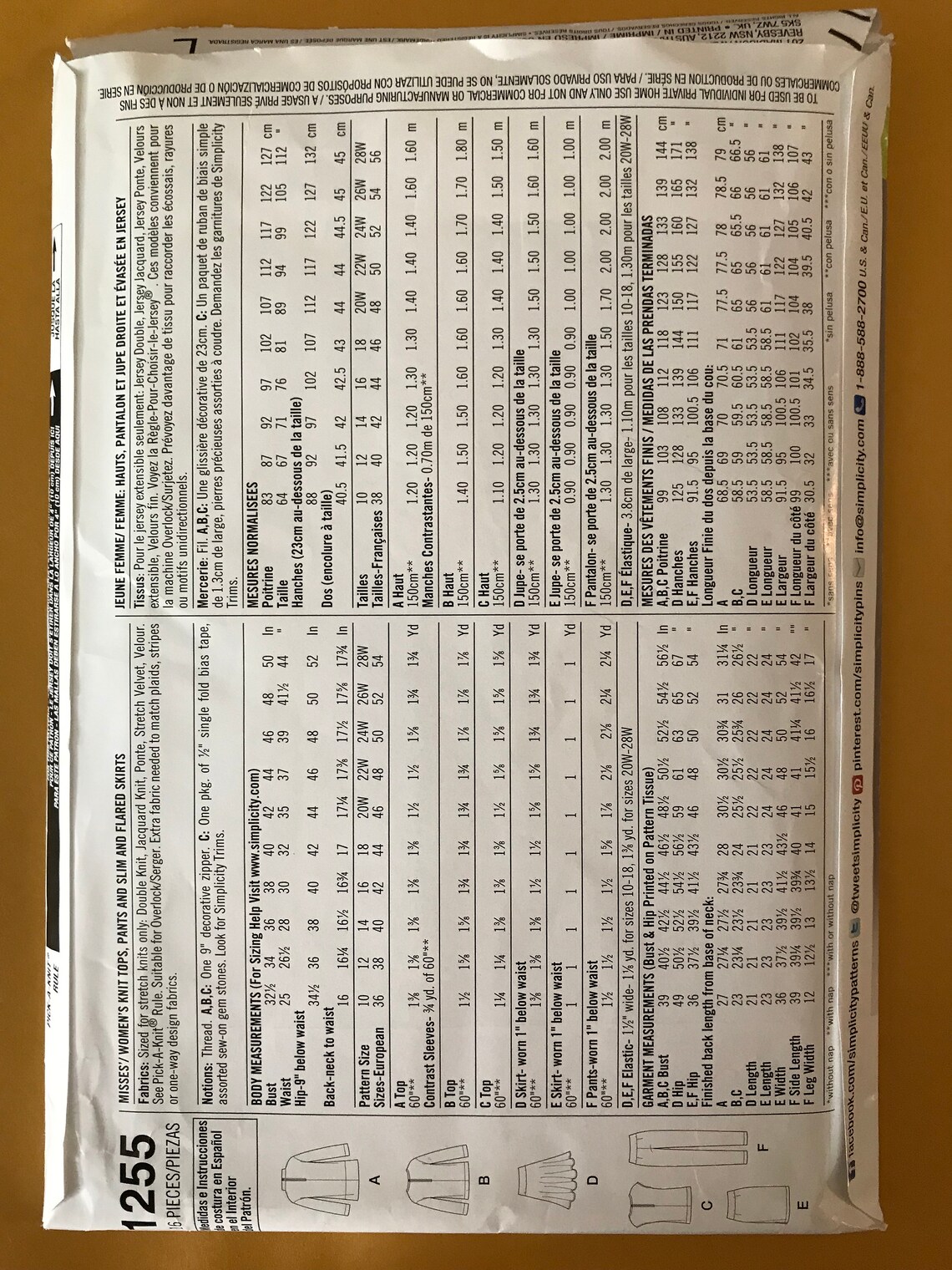 Simplicity 1255 Pattern UNCUT Threads Magazine Collection | Etsy