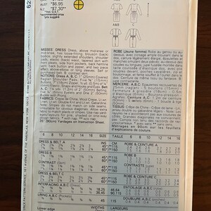 Butterick 6282 Pattern UNCUT Designer Ronnie Heller Jewel Neck Blouson ...