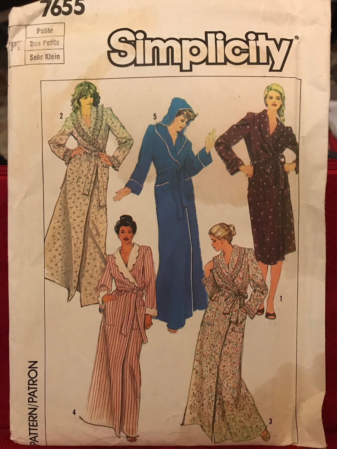 Simplicity 7655 Pattern Full Length Wrap Rope Shawl Collar - Etsy