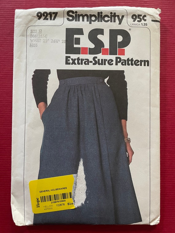 Simplicity 9217 Pattern UNCUT 1970s Vintage Extra Sure Pattern - Etsy