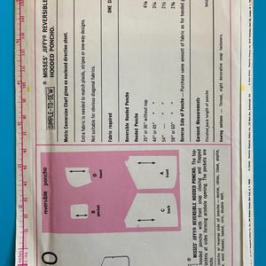 Simplicity 6630 Pattern UNCUT Vintage 1970s Jiffy Button Front Poncho ...