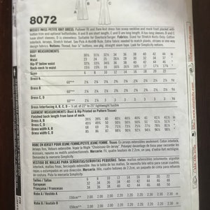 Simplicity 8072 Pattern UNCUT 1990s Vintage Easy 2 Hour Fast Button ...