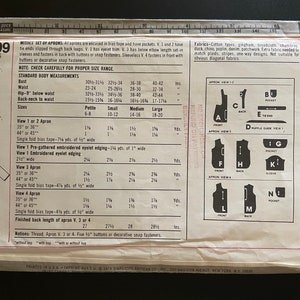 Simplicity 9209 Pattern UNCUT 1970s Women's Apron 4 Styles Cobbler ...
