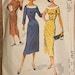 Mccalls 3747 Pattern CUT Complete 1950s Vintage Fitted Dress With ...