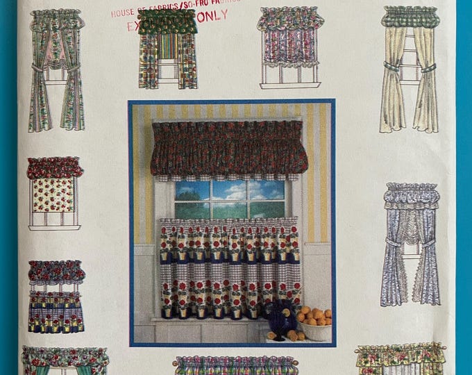 Simplicity 9532 Pattern UNCUT 1970s Vintage Easy Design Your Own Window ...