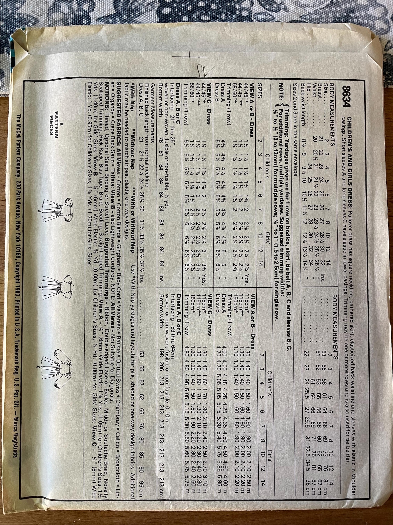 Mccalls 8634 Pattern UNCUT 1980s Vintage It Must Be Love the Ribbon ...