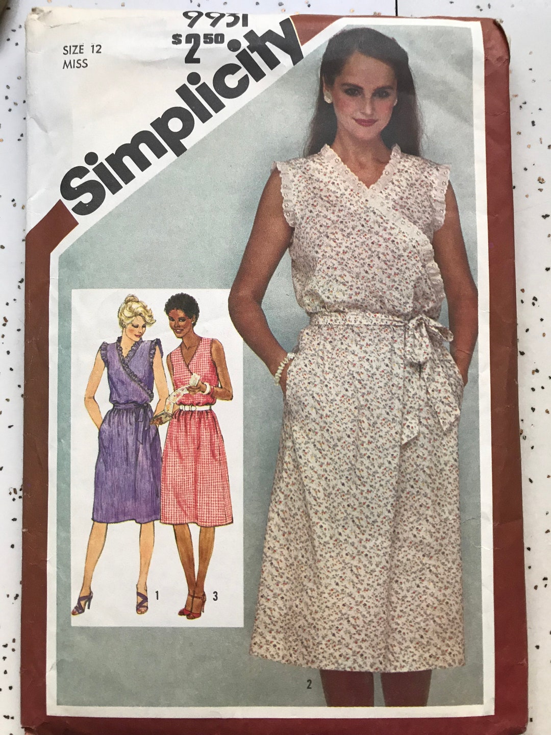 Simplicity 9931 Pattern CUT Complete 1980s Sleeveless Blouson Bodice ...