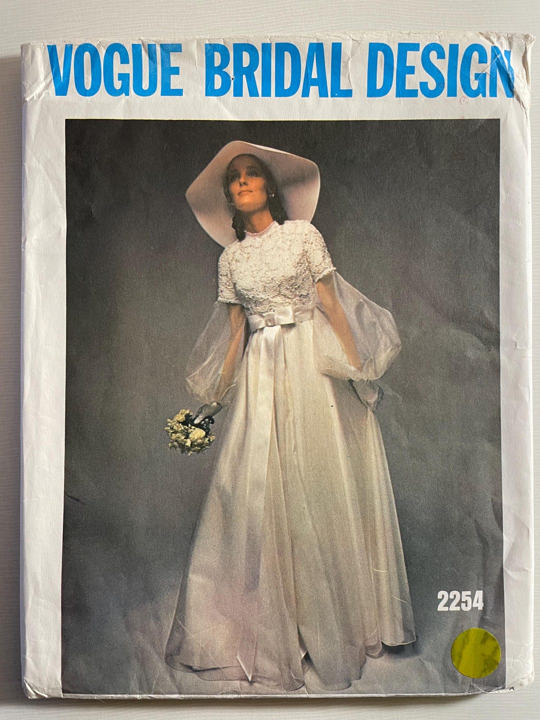 Vogue 2254 Pattern UNCUT 1960s 1970s Special Bridal Design High Raised ...