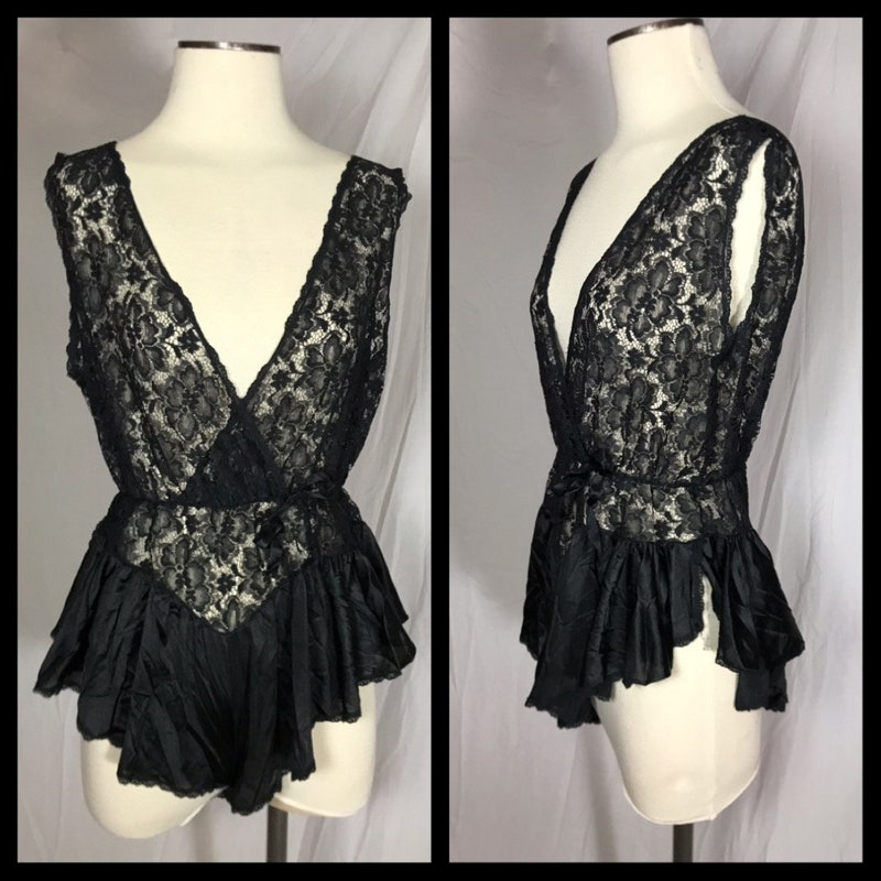 Black Basque Lingerie - Etsy