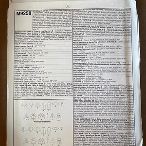 Mccalls M9258 9258 Pattern UNCUT Easy Stitch 'n Save 18" Tall Doll ...