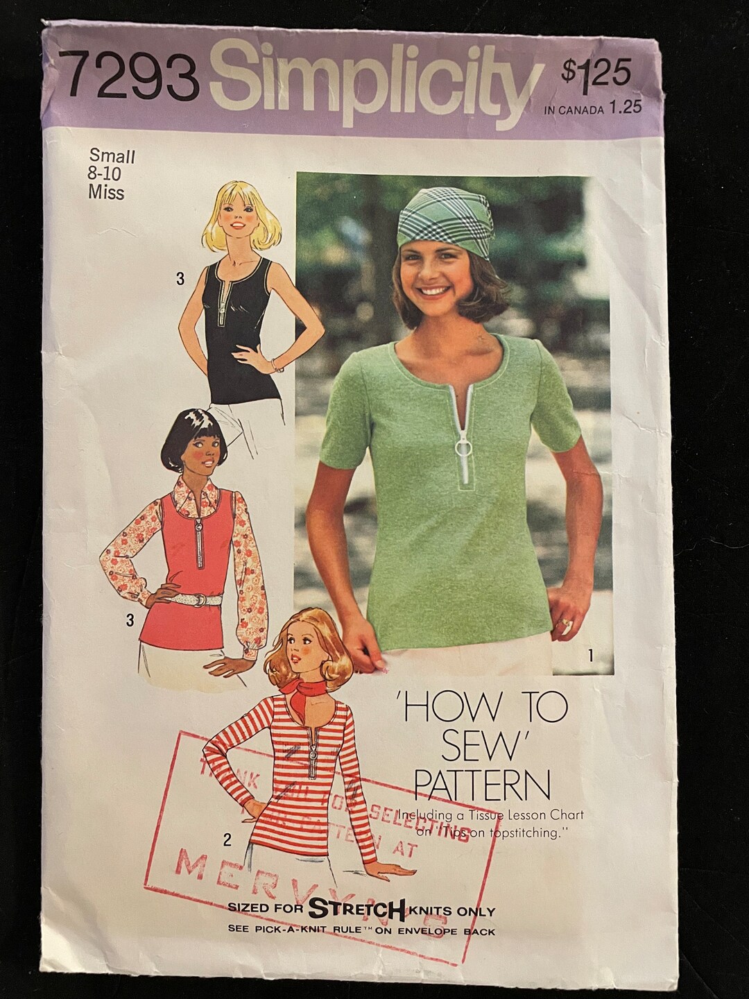 Simplicity 7293 Pattern CUT Complete 1970s Vintage How to Sew Easy ...