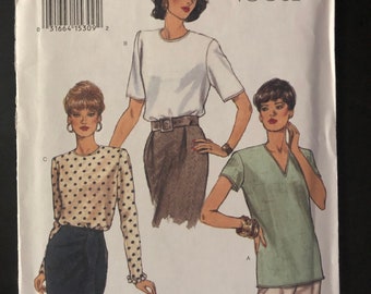 Vogue 7023 Pattern UNCUT Easy Stretch Knit Sleeveless Short or Long ...