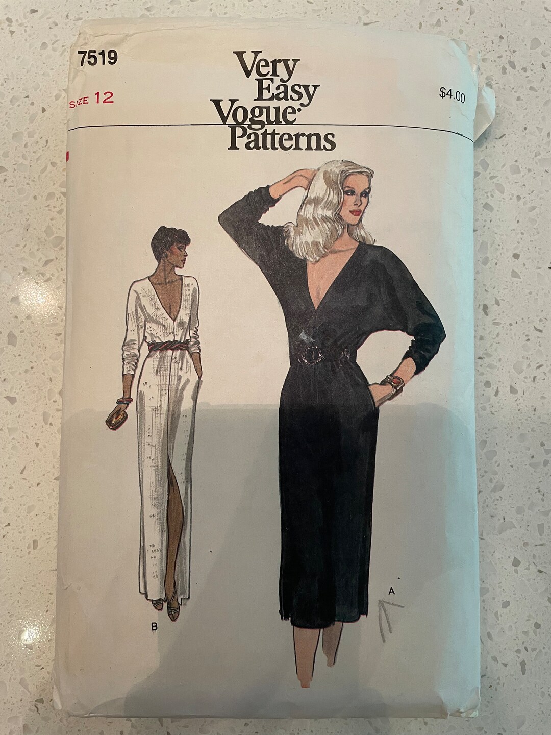 Vogue 7519 Pattern CUT Complete See Descrip Vintage 80s Very Easy ...