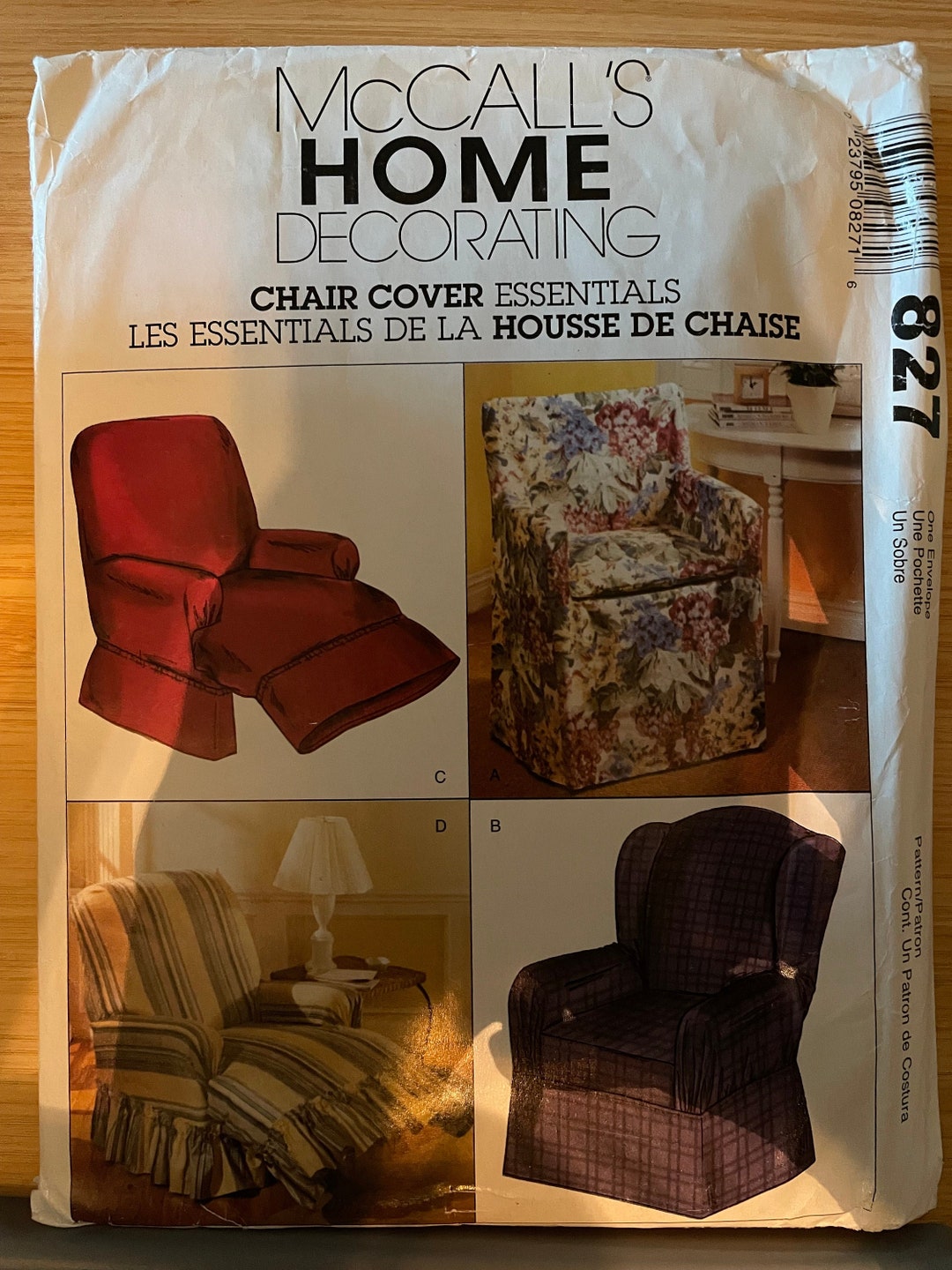Mccalls 827 4069 Pattern UNCUT Vintage 2000s Home Decorating Chair ...
