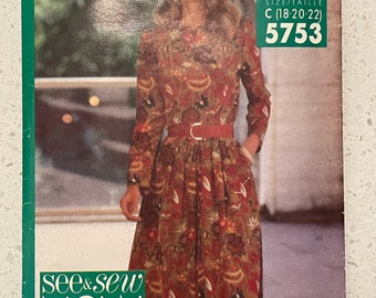 Vogue V8836 8836 Pattern UNCUT Very Easy Loose Fitting Slightly Flared ...