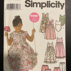 Simplicity 5226 Pattern UNCUT Vintage 2000s Easy Girl's Tea Length ...