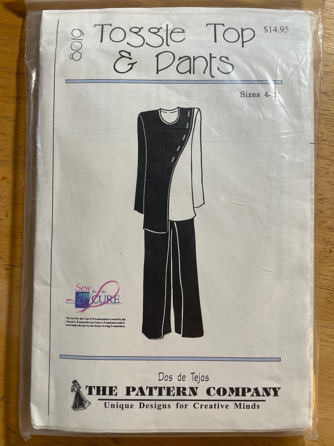 Dos De Tejas Patterns 8019 UNCUT Toggle Top & Pants Pullover Tunic ...