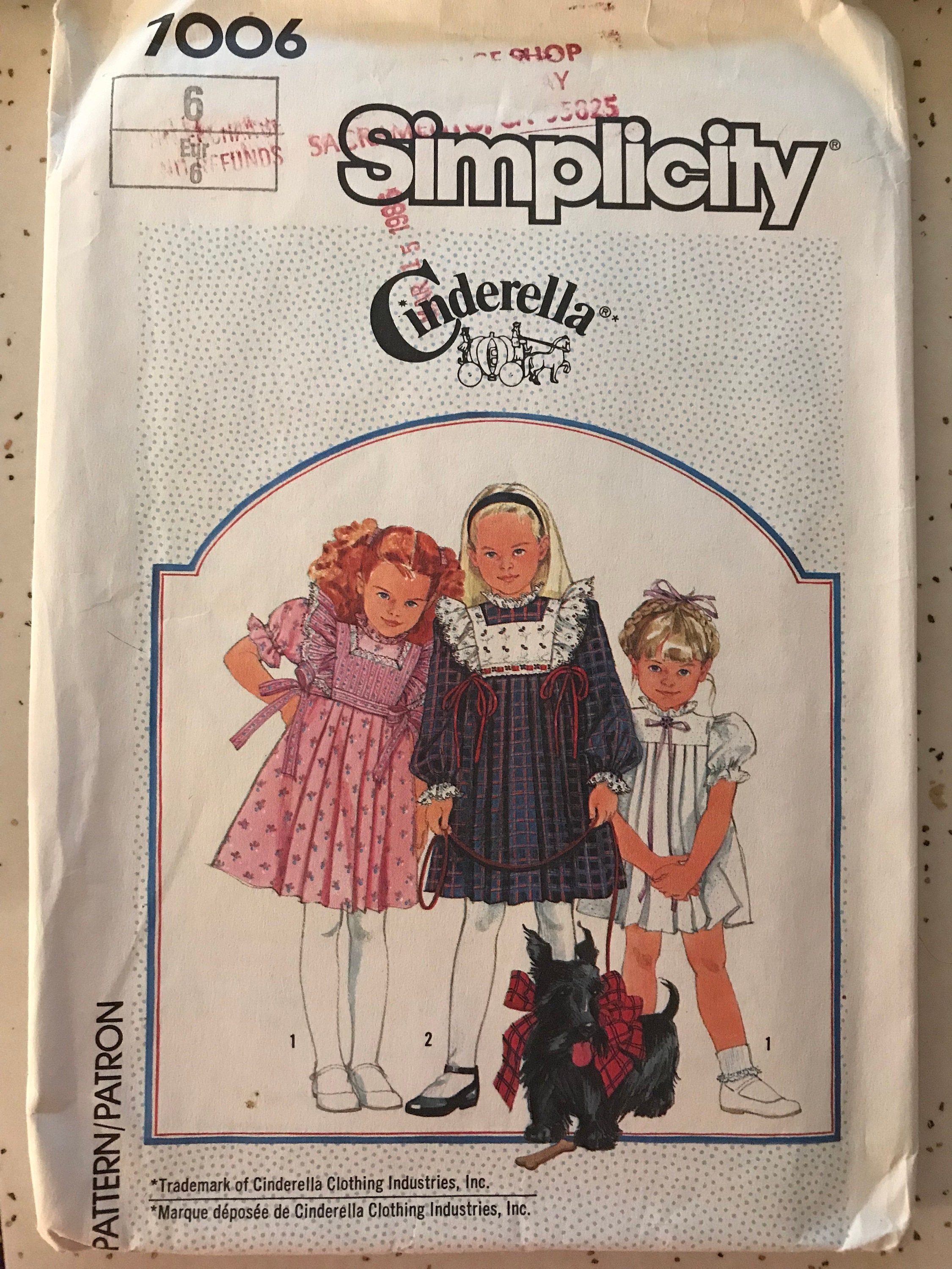 Sewing Simplicity 5108 Cut Complete Vintage 70s Sewing Pattern Girls ...