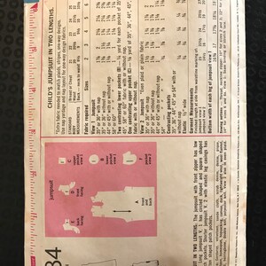 Simplicity 9584 Pattern CUT Complete 1970s Vintage Toddler's Scoop Neck ...