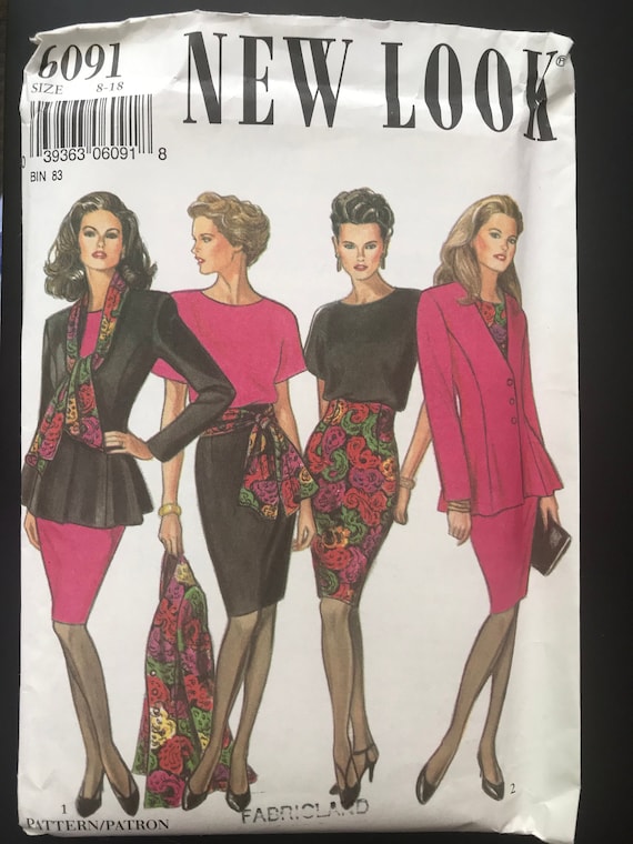 New Look 6091 Pattern UNCUT 1990s Boxy Elbow Length Sleeve | Etsy