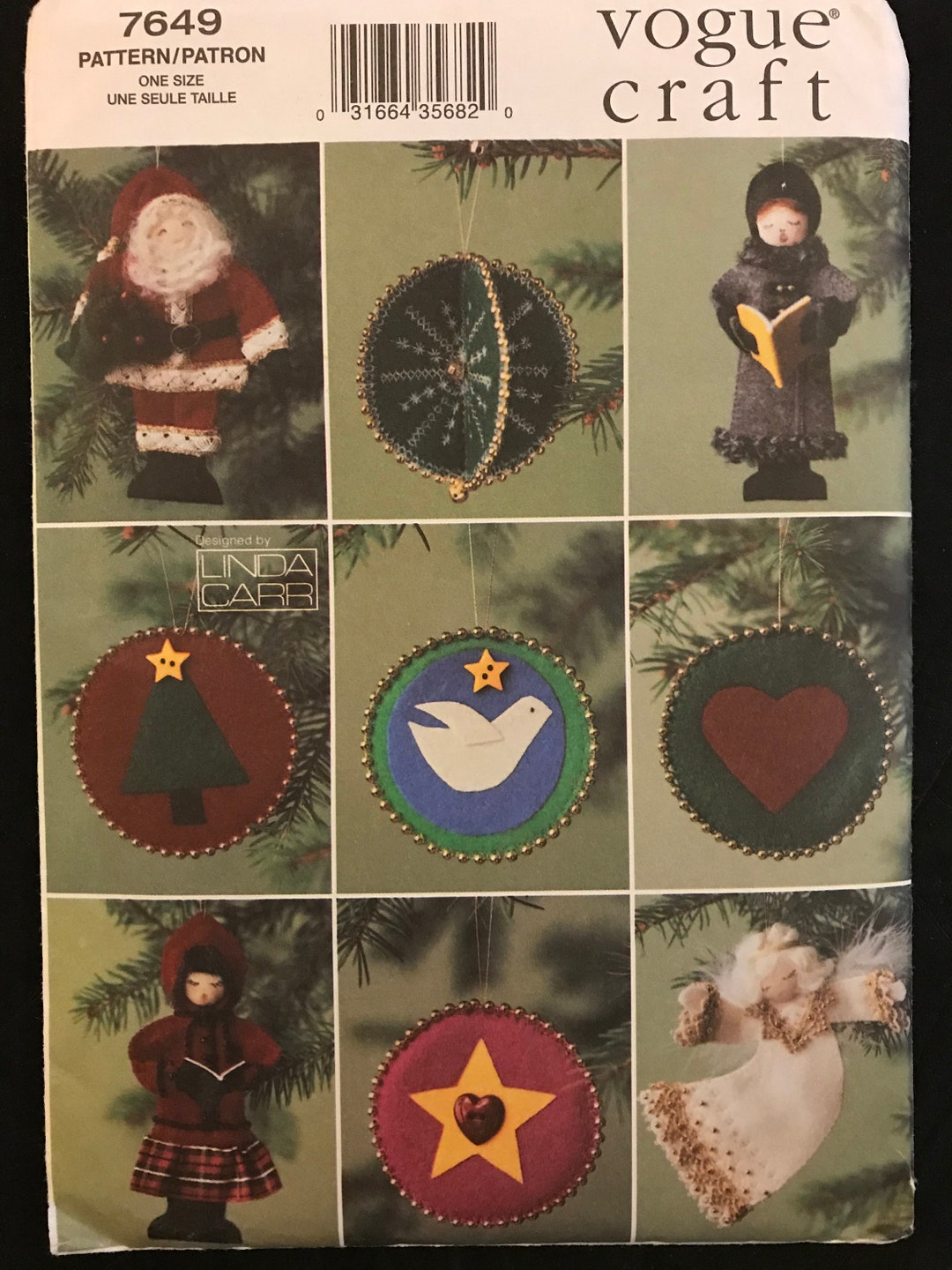 Vogue 7649 Pattern UNCUT Vintage 2000s Craft Pattern Linda - Etsy