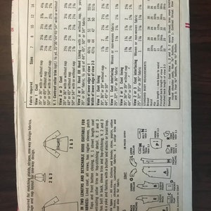 Simplicity 4156 Pattern CUT Complete 1960s Vintage Girl's Button Front ...