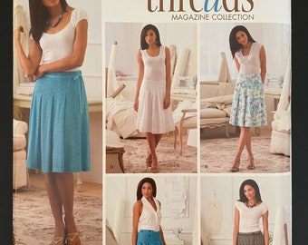 Simplicity 8555 Pattern UNCUT Below Knee Length Skirt Cut Crosswise ...