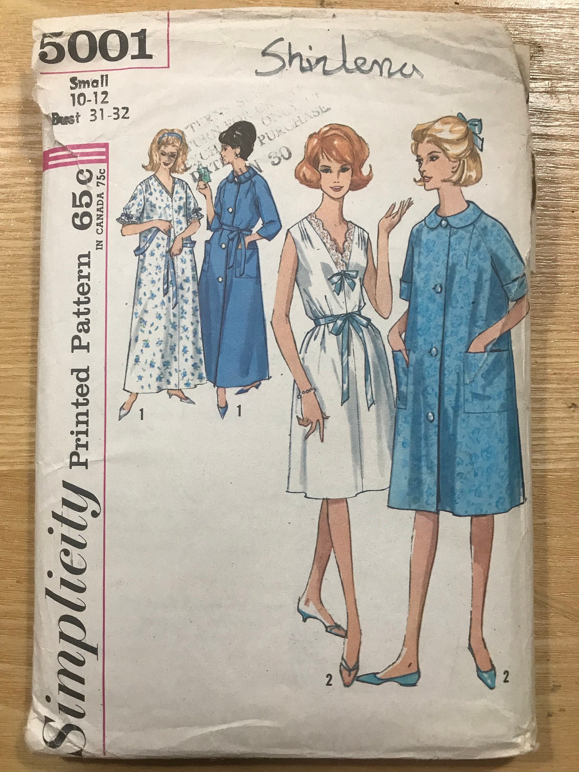 Simplicity 5001 Pattern CUT Complete 1960s V Neckline - Etsy