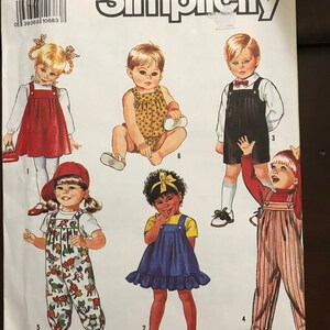Simplicity 7017 Pattern UNCUT 1990s Vintage Essentials Toddler's ...