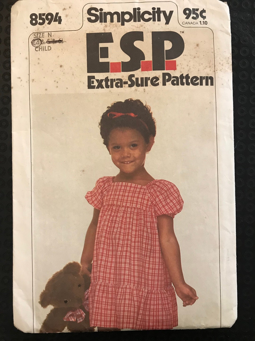 Simplicity 8594 Pattern CUT Complete 1970s Vintage Extra Sure Little ...