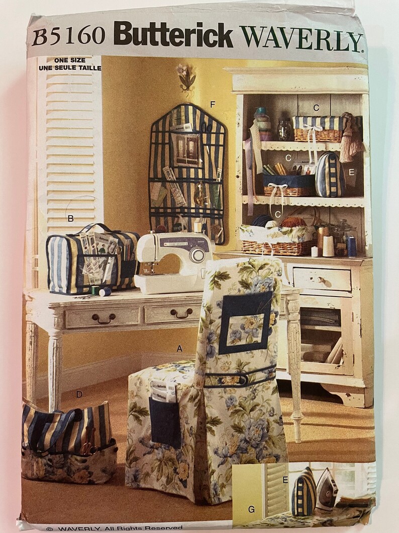 Butterick B5160 5160 Pattern UNCUT Wavery Sewing Room Chair - Etsy