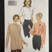 Vogue 9040 Pattern CUT Complete 1990s Vintage Asymmetrical Button or ...