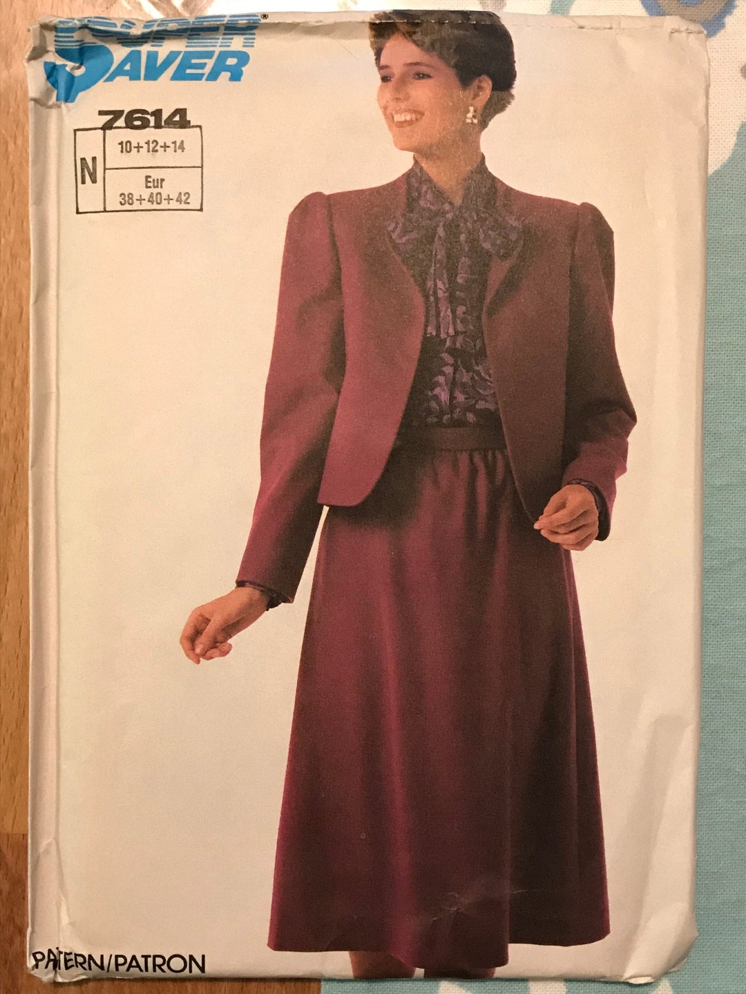 Simplicity 7614 Pattern UNCUT 1980s Super Saver Lined Open Front Jacket ...