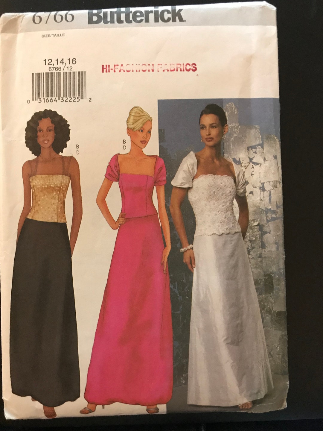 Butterick 6766 Pattern UNCUT Vintage 2000s Two Piece Dress Close ...
