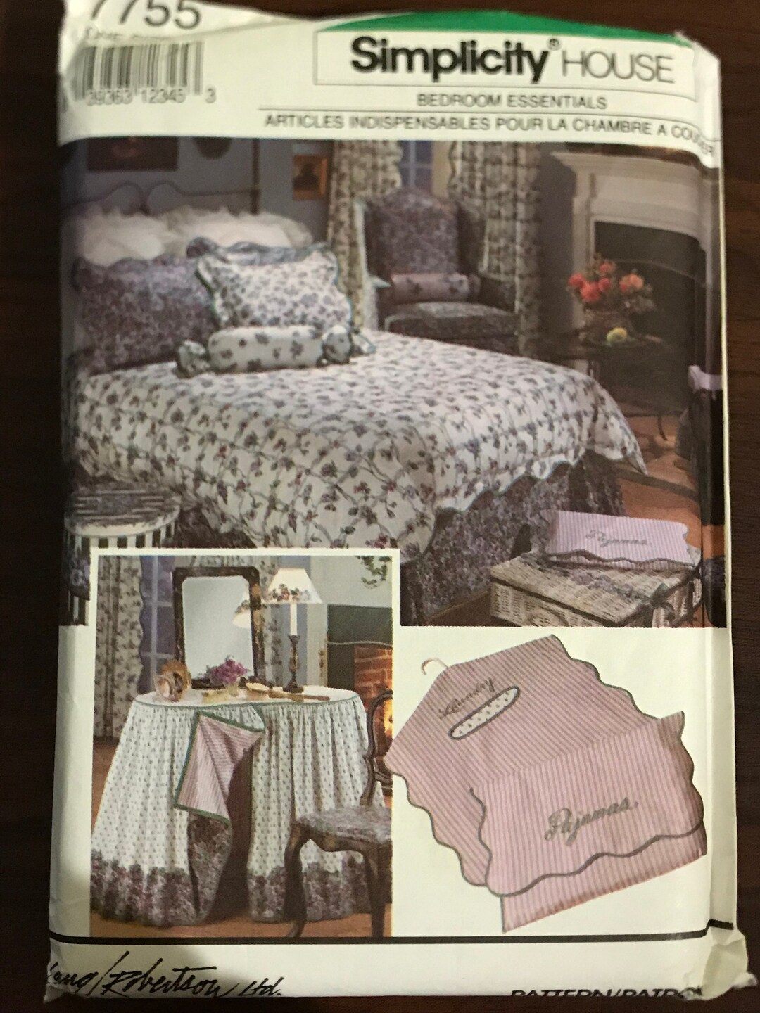 Simplicity 7755 Pattern UNCUT 1990s Vintage Lang Robertson House ...