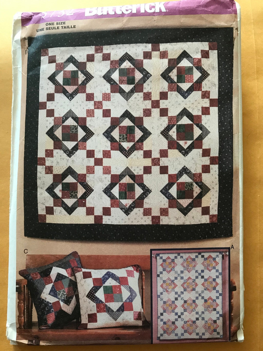 Butterick 5732 Pattern UNCUT Vintage 2000s Aunt Nancy's Quilt Wall ...