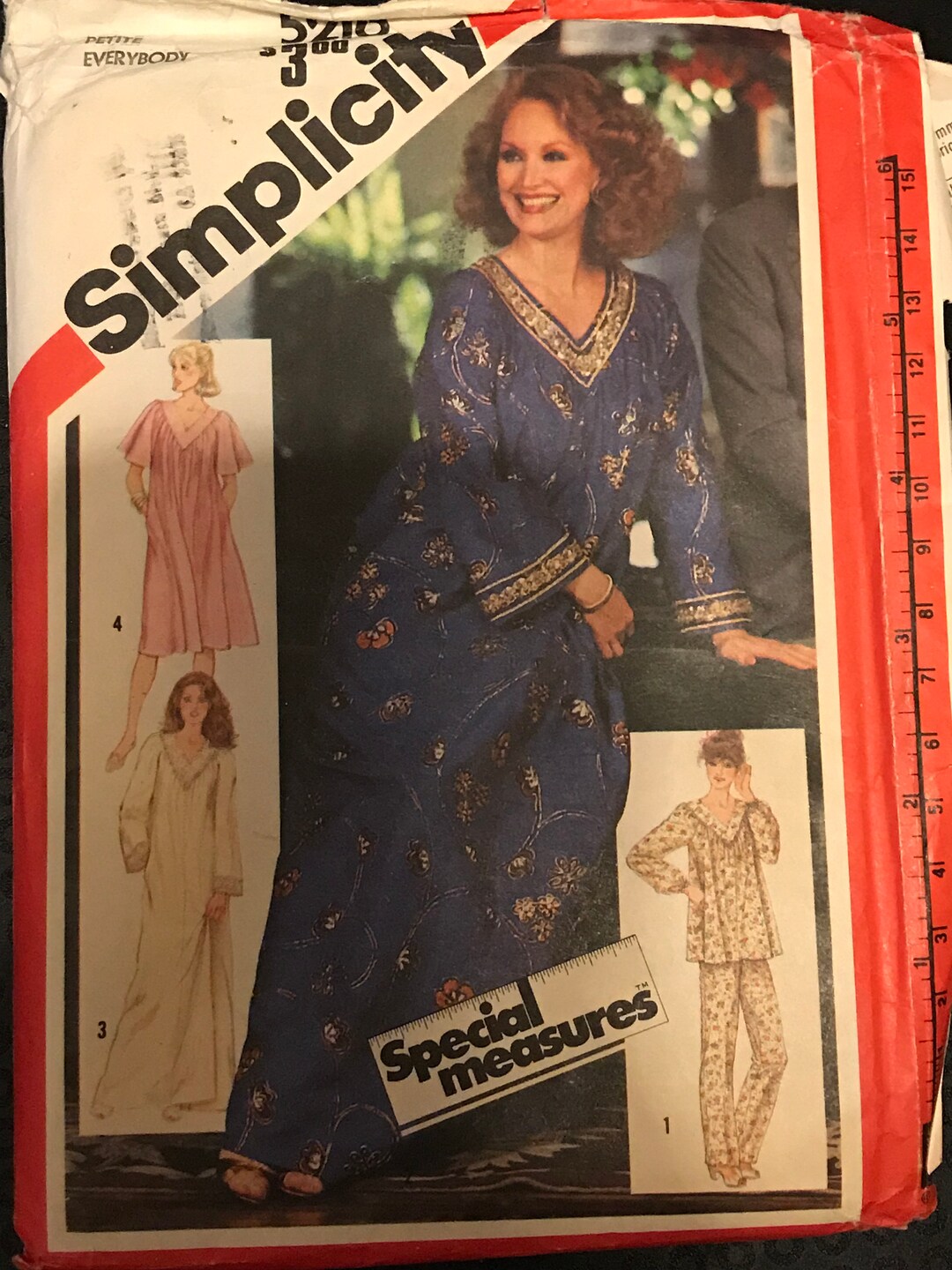 Simplicity 5216 Pattern 1980s V Neckline Banded Knee Length Dress or ...