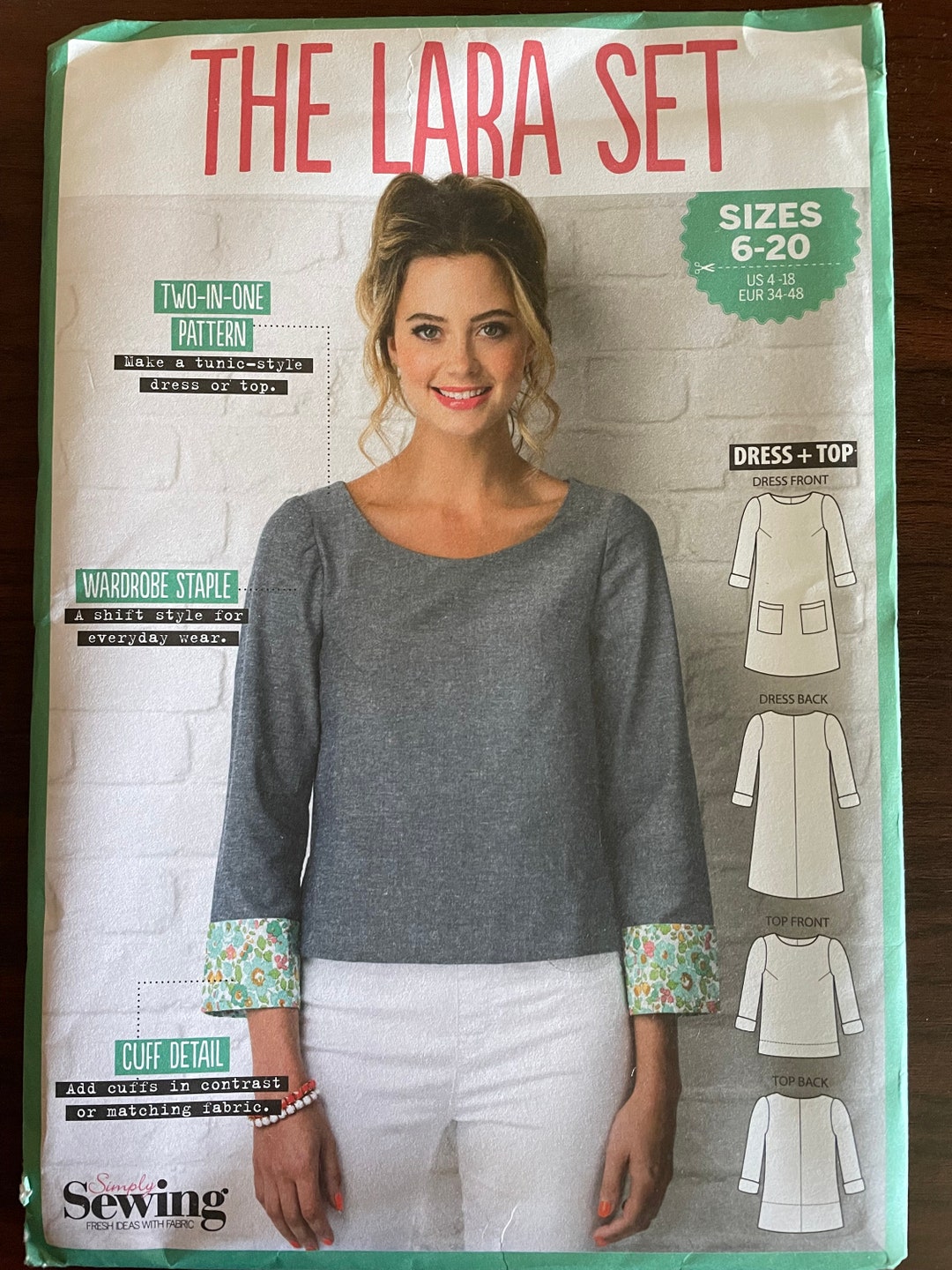 Simply Sewing Pattern UNCUT the Lara Set Easy Tunic Shift - Etsy
