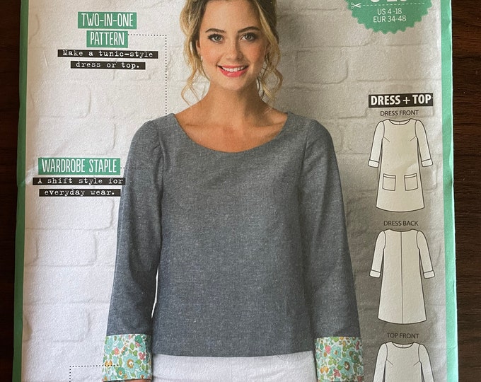 Simply Sewing Pattern UNCUT the Lara Set Easy Tunic Shift Dress Cropped ...
