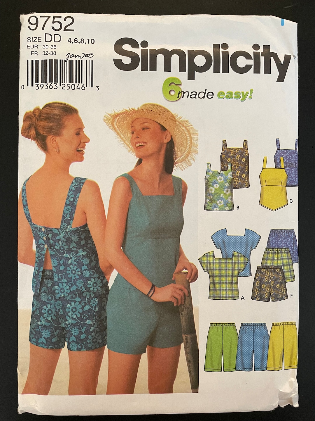 Simplicity 9752 Pattern UNCUT Vintage 2000s Easy Summer Back Buttoned ...